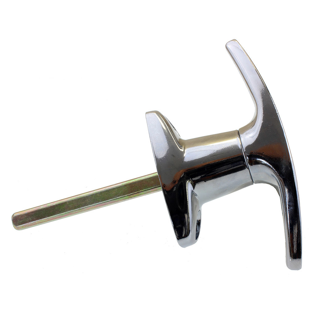 LOCKING LARGE T-HANDLE CHROME FINISH, WITH FRONT FIXINGS. - $25.84 ...