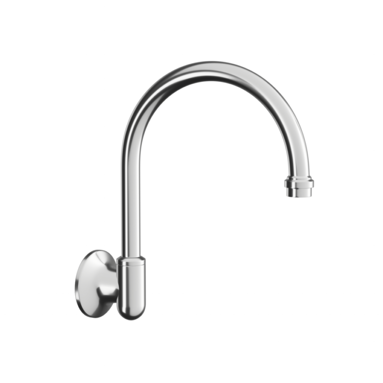 Mildon Deluxe Wall Outlet 210mm Chrome - ScottsFRP